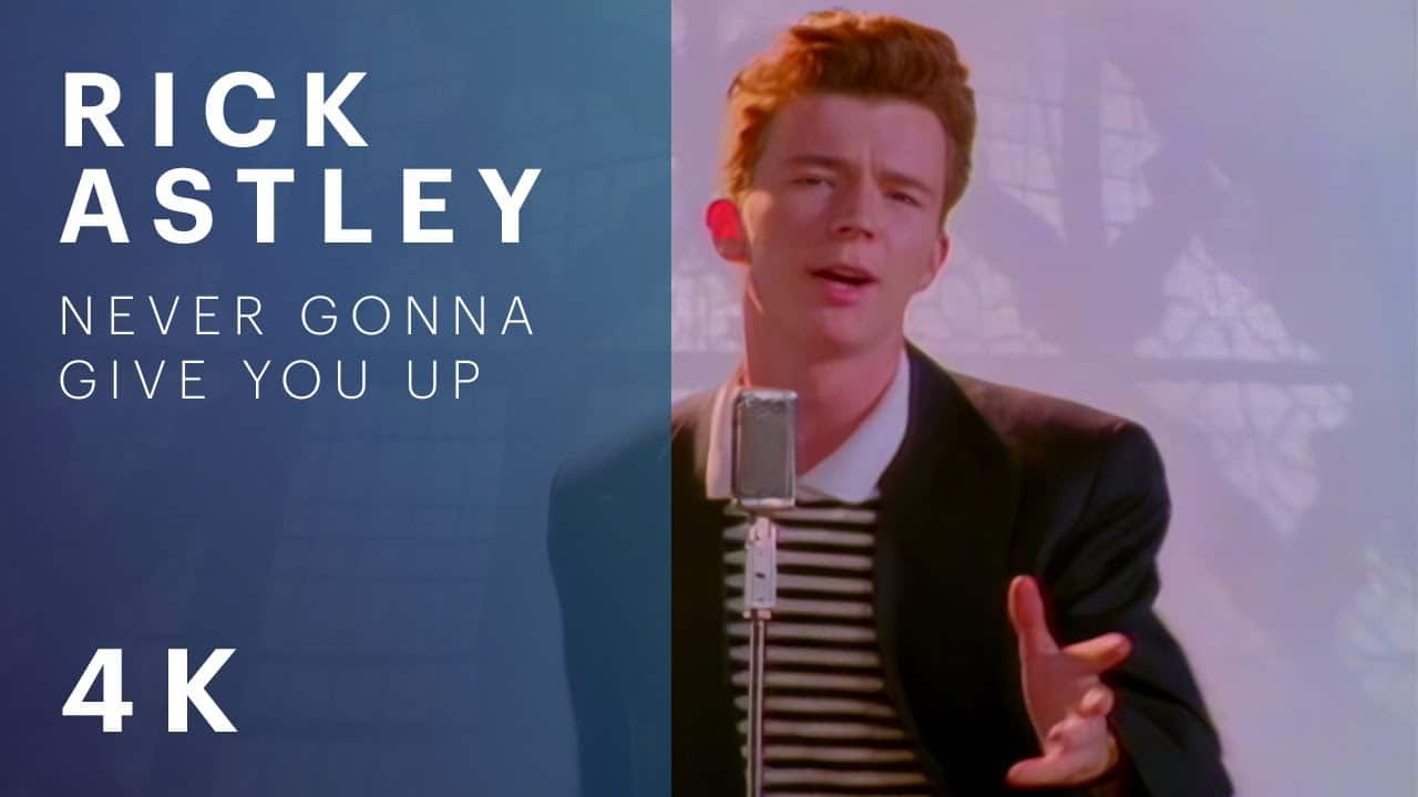 Video Thumbnail: Rick Astley - Never Gonna Give You Up (Official Video ...
